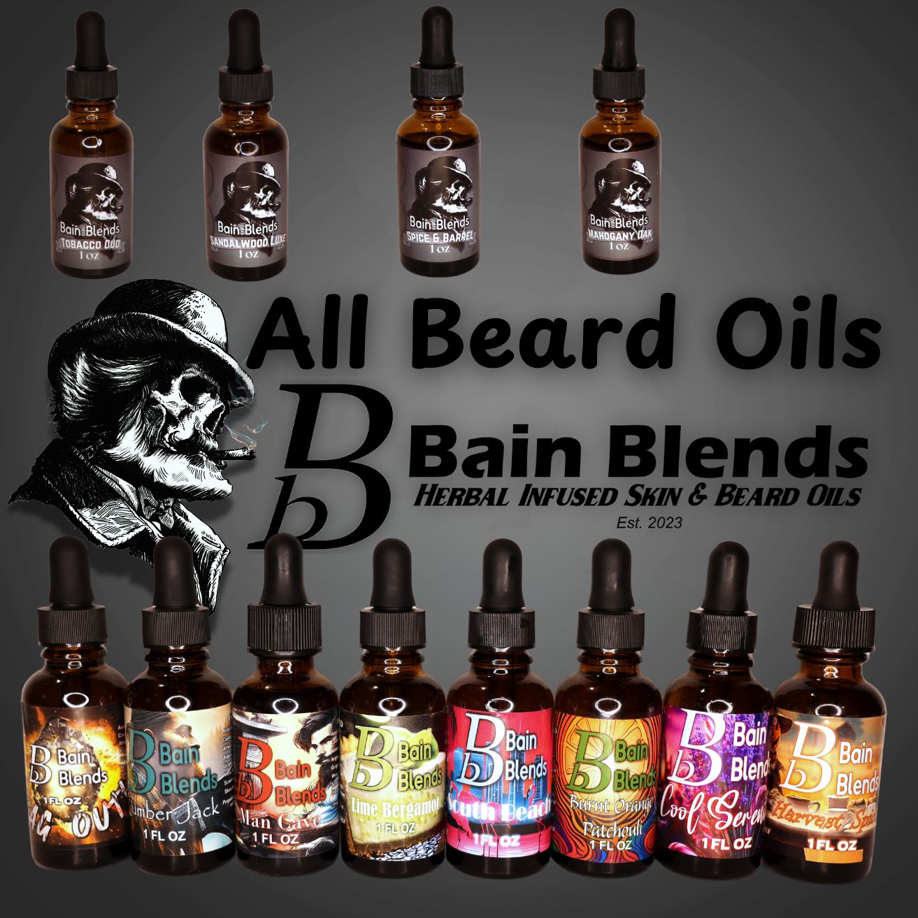 Bain Blends Herbal Infused Beard and Skin Oils – Bain Blends Herbal ...